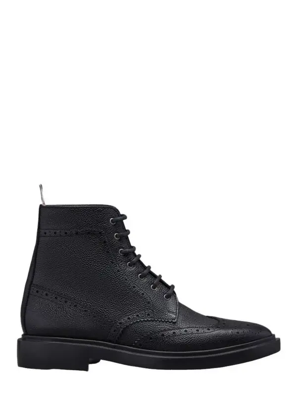 Thom Browne Brogue Lace-up Boots - Black