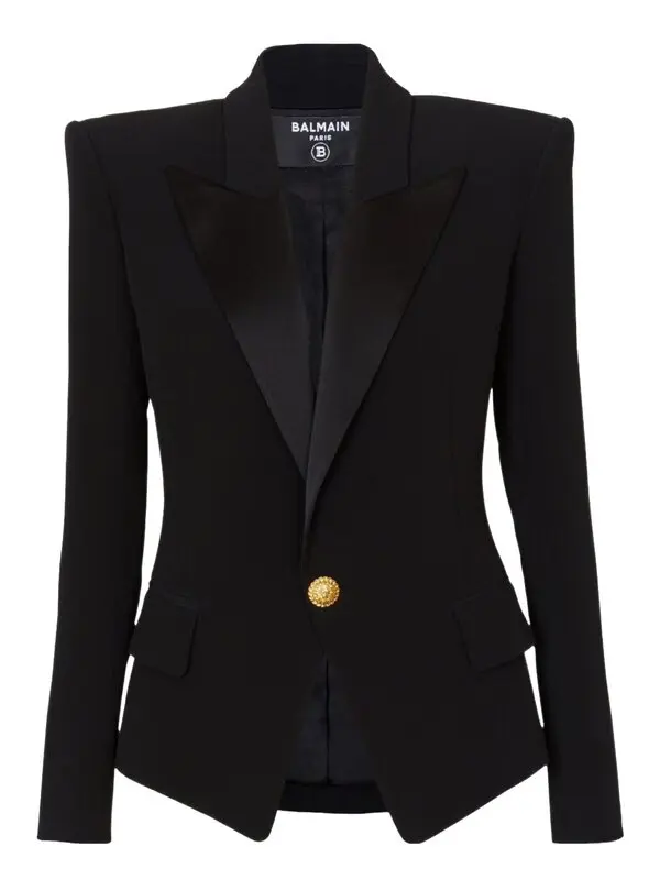 Balmain Single-breasted Jacket - Black