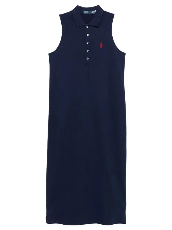 Polo Ralph Lauren Sleeveless Collared Dress - Blue