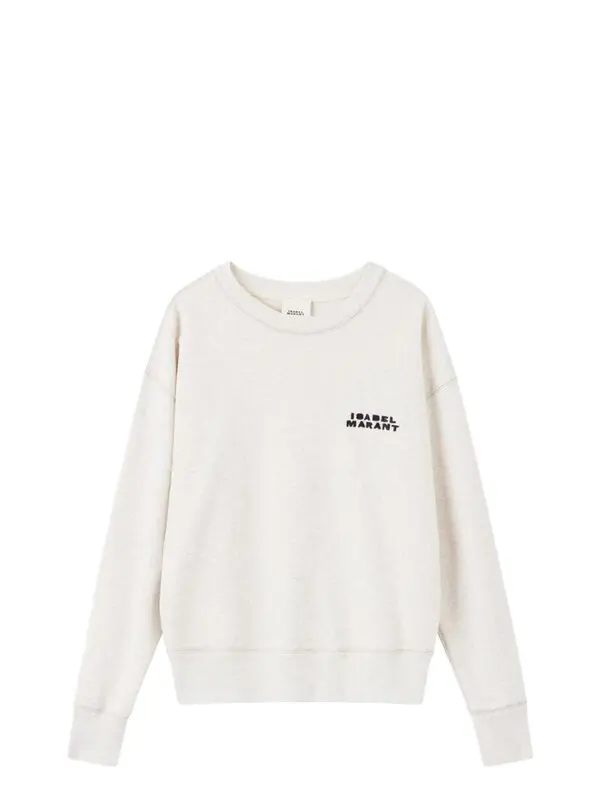 Isabel Marant Étoile Logo Embroidered Crewneck Sweatshirt - Gray