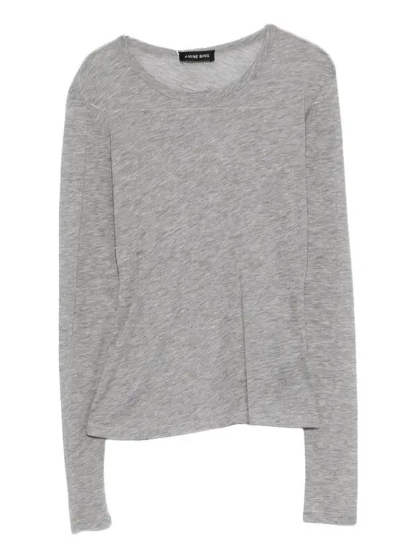 ANINE BING Long-sleeve T-shirt - Grey