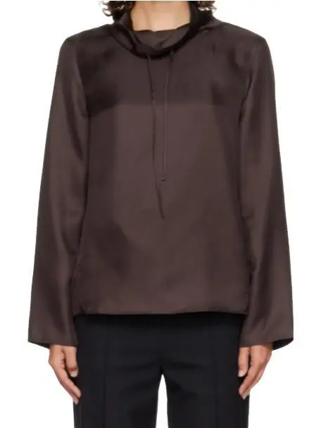 Loulou De Saison Long Sleeve Blouse - Brown
