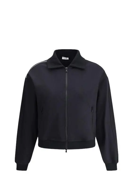 Brunello Cucinelli Couture Interlock Full Zip Sweatshirt - No