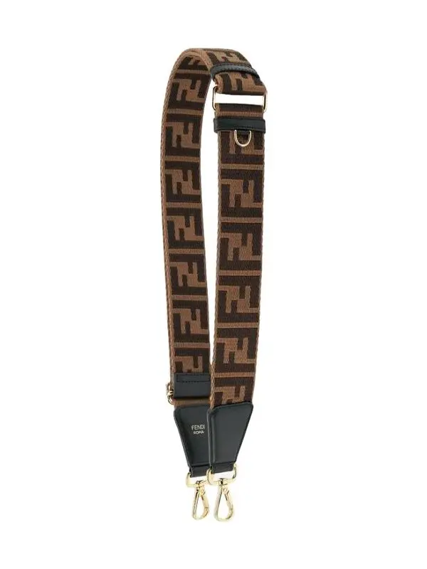 Fendi Fabric Shoulder Strap - Brown