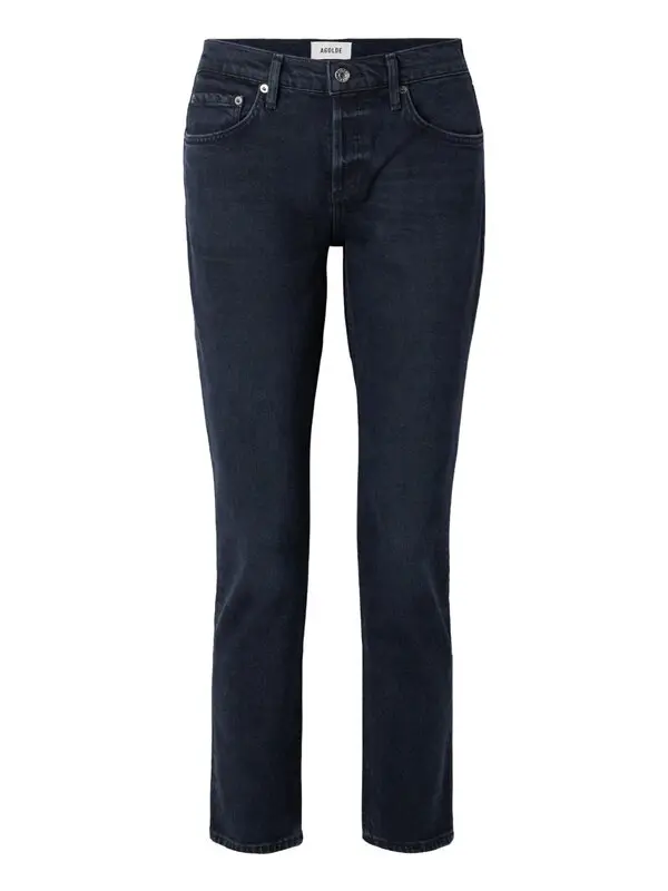 AGOLDE Belt Loop Button Closure Jeans - Black