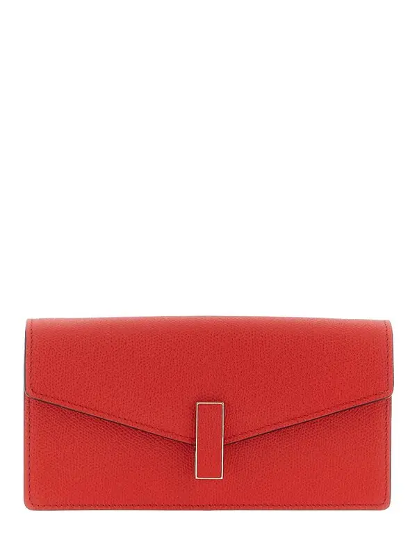 VALEXTRA Iside Envelope Clutch Bag - Red