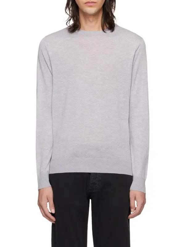 Zegna Ribbed Long-sleeved Sweater - White