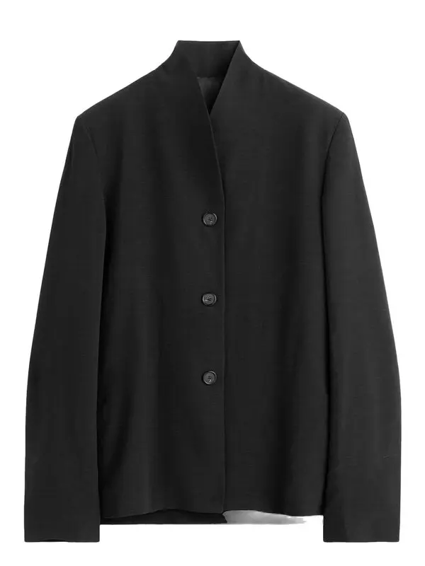 TOTEME Single-breasted V-neck Blazer - Black