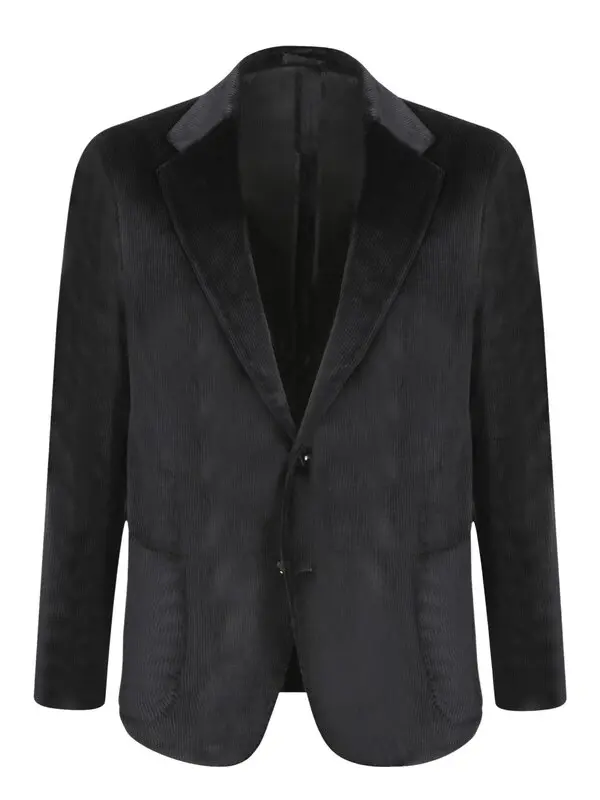 LARDINI Single-breasted Blazer - Black