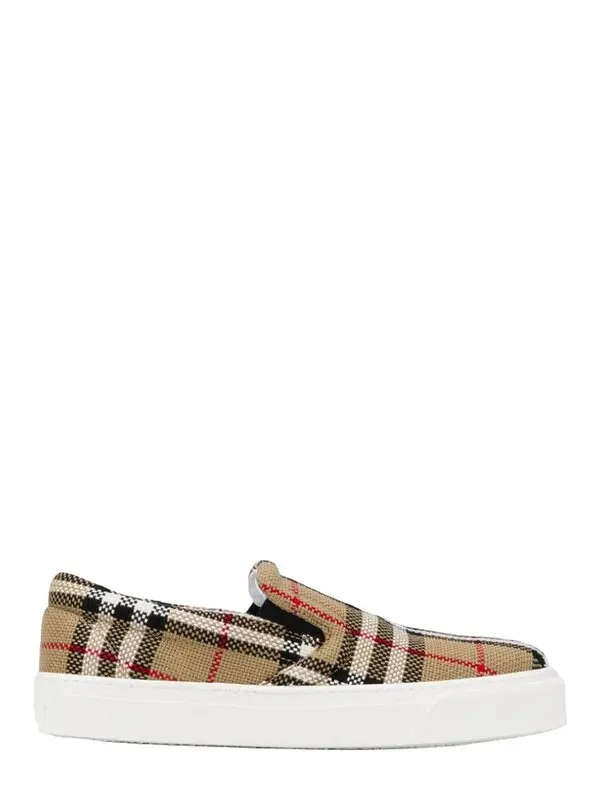 Burberry Vintage Check Slip-on Sneakers - Brown