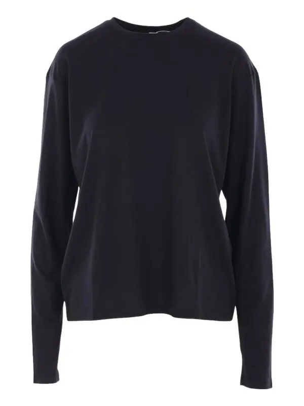 TOTEME Long-sleeved Crewneck T-shirt - Black
