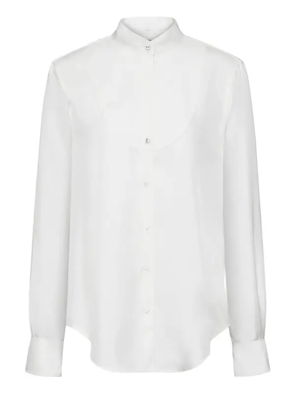 Thom Browne Detachable Collar Bow Shirt - White