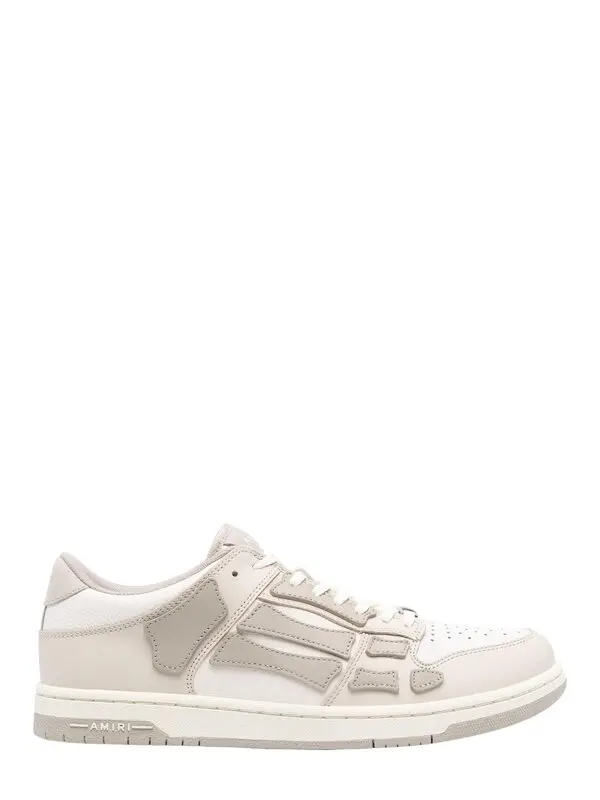 Amiri Skel Leather Sneakers - White