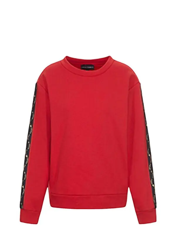 Emporio Armani Logo Pullover Sweater - Red
