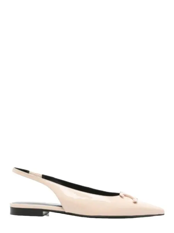 Celine Alma Slingback Ballerina Flats - Nude