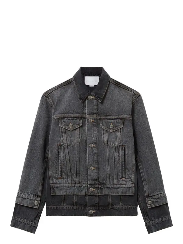 Stella McCartney Tonal Paneled Denim Jacket - Two-color Black