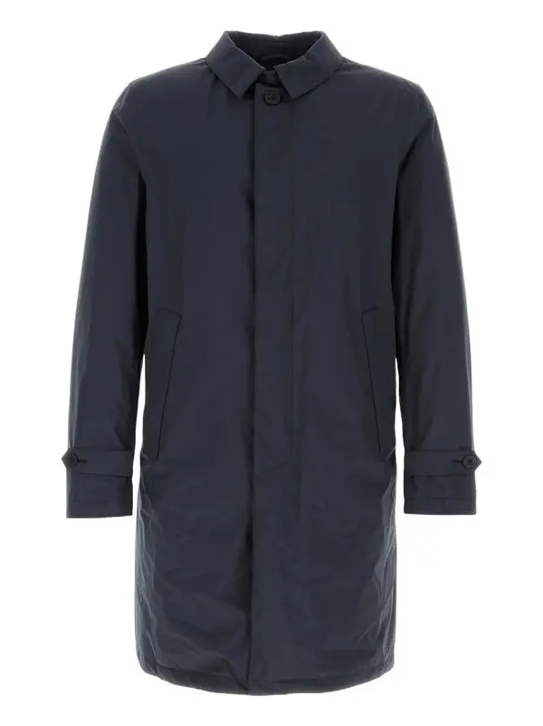Herno Down Trench Coat - Black