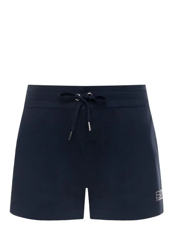 EA7 Sports Shorts With Drawstring Waist - Black