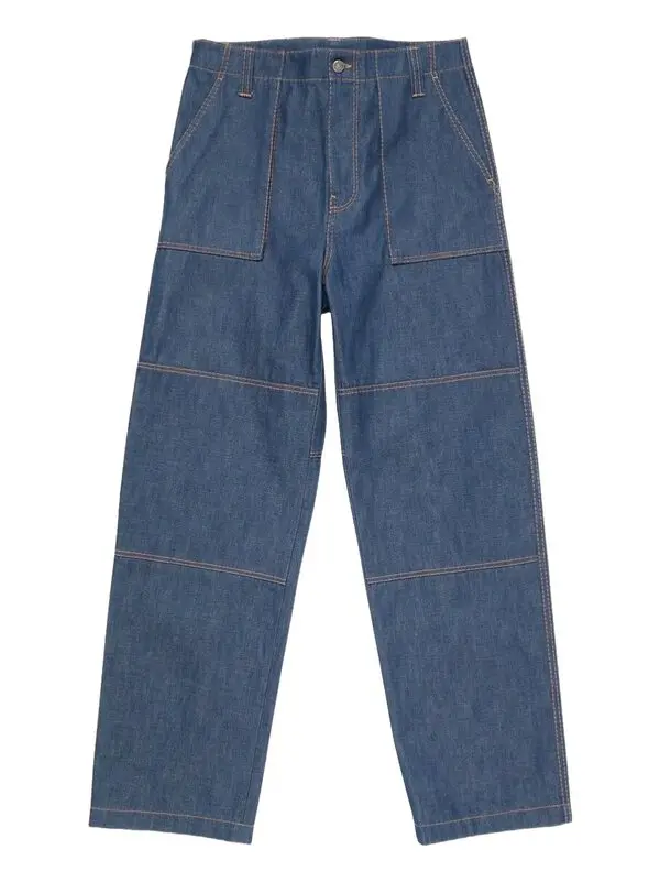Acne Studios Belted Wide-leg Trousers - Blue