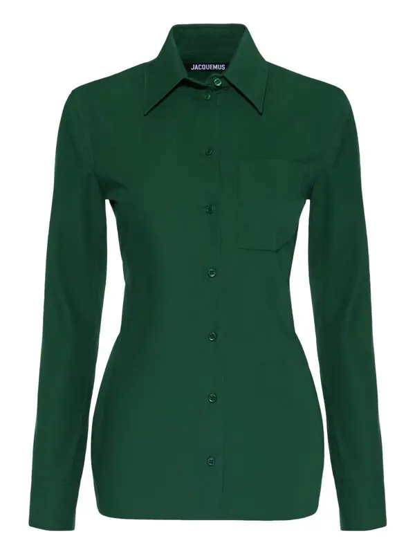 Jacquemus La Chemise De Costume Shirt - Green