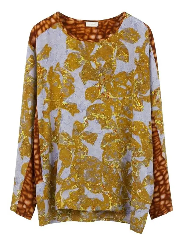 Dries Van Noten Long Sleeve Top - Brown