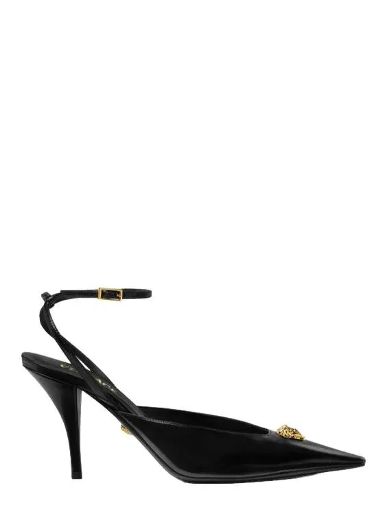 Versace Medusa Décolleté Slingback Pumps - Black