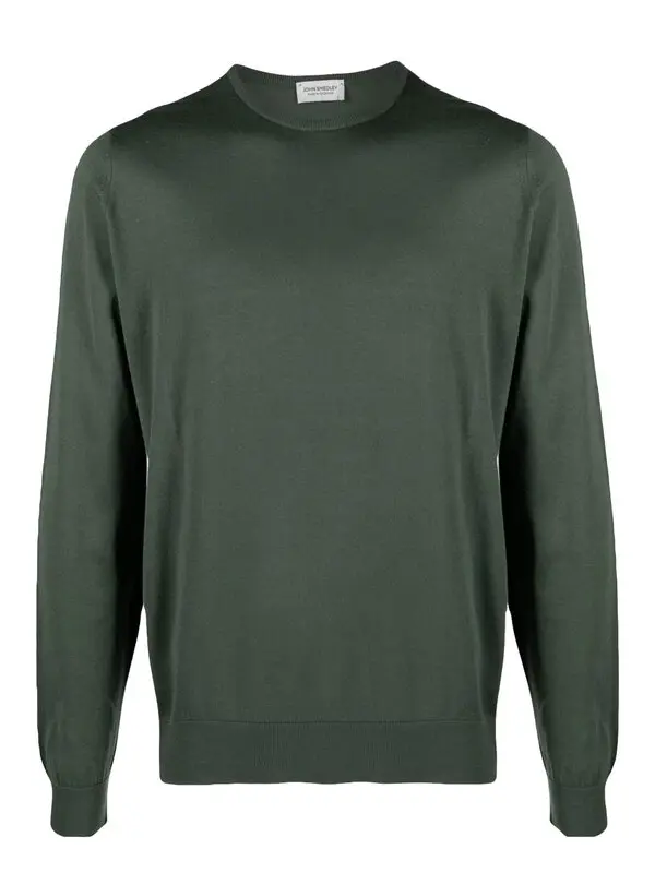 John Smedley Fine-knit Cotton Jumper - Green
