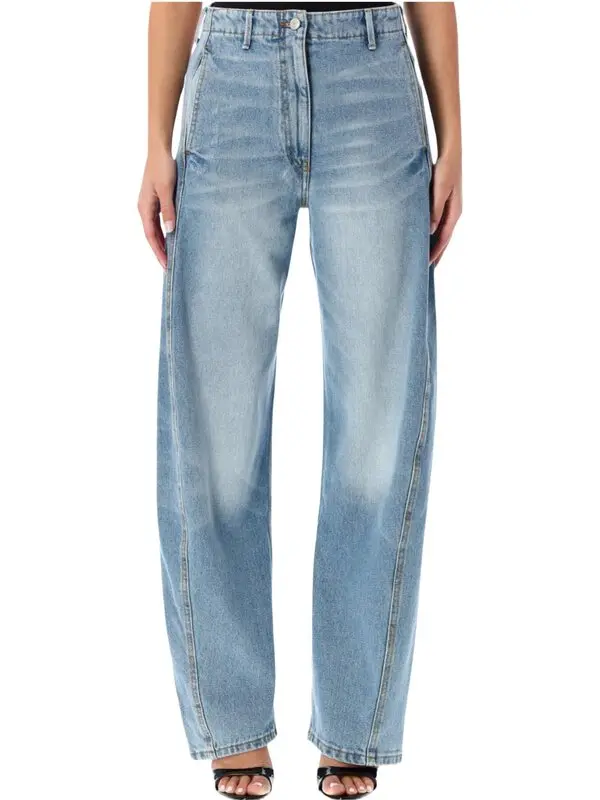 Magda Butrym Mid Waist Straight-leg Jeans - Blue