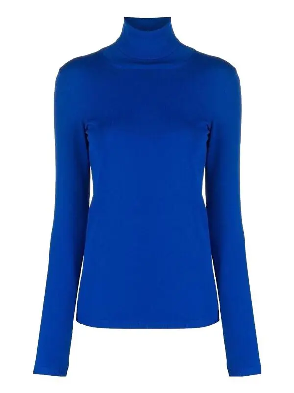 Stella McCartney High-neck Long Sleeve Top - Blue