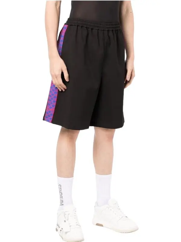Off-White Monogram Band Track Shorts - Black