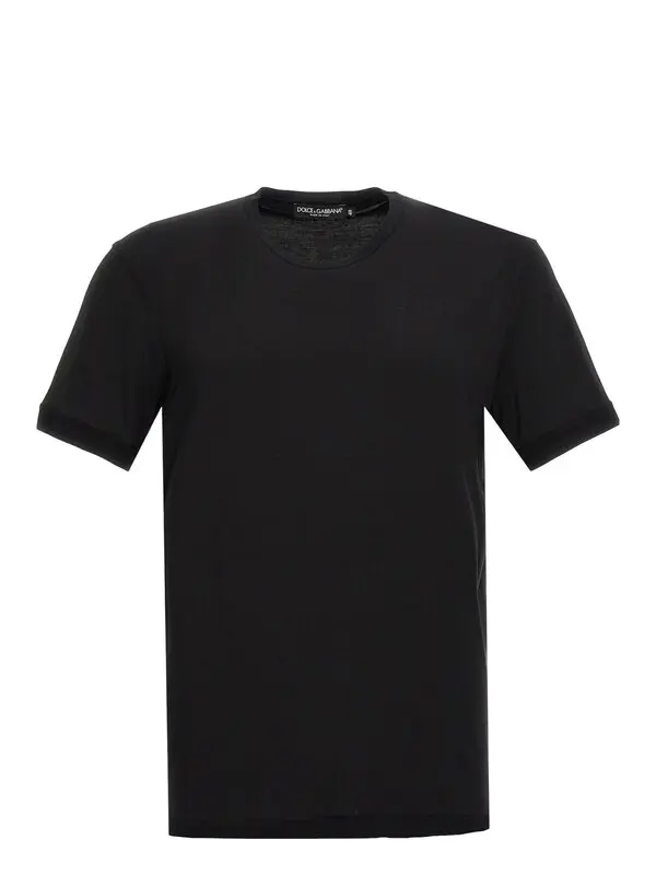 Dolce & Gabbana Dolce Gabbana Stretch Jersey T-shirt - Black