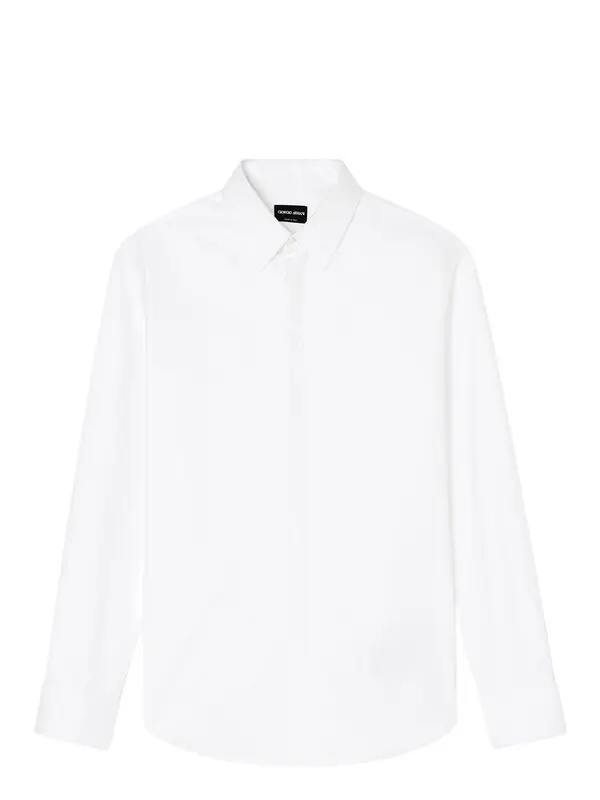 Giorgio Armani Long-sleeve Button-up Shirt - White