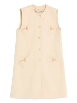Valentino Garavani Compact Drap Gilet - Nude