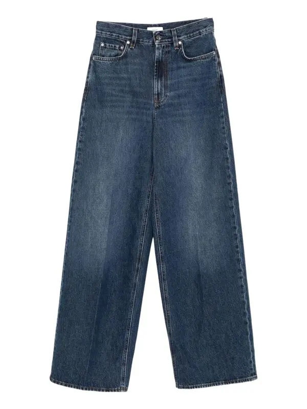 TOTEME High-waisted Straight-leg Jeans - Blue