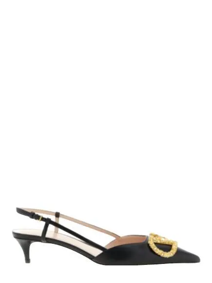 Valentino Garavani Vlogo Slingback Heels - Black