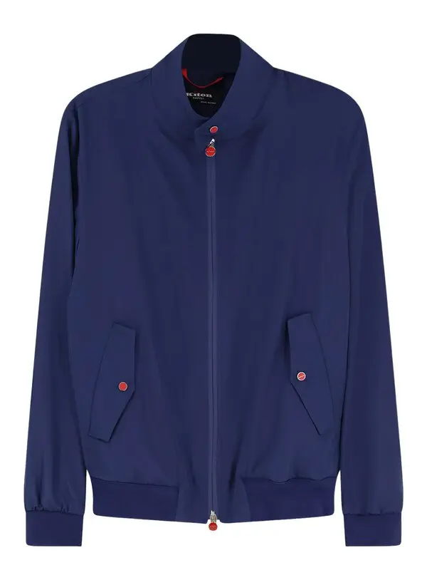 Kiton Cima Zip-up Jacket - Blue