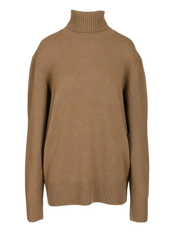 TOTEME Roll Neck Long Sleeved Jumper - Brown