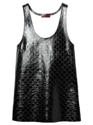 Gucci Gg Embossed Mini Dress - Black