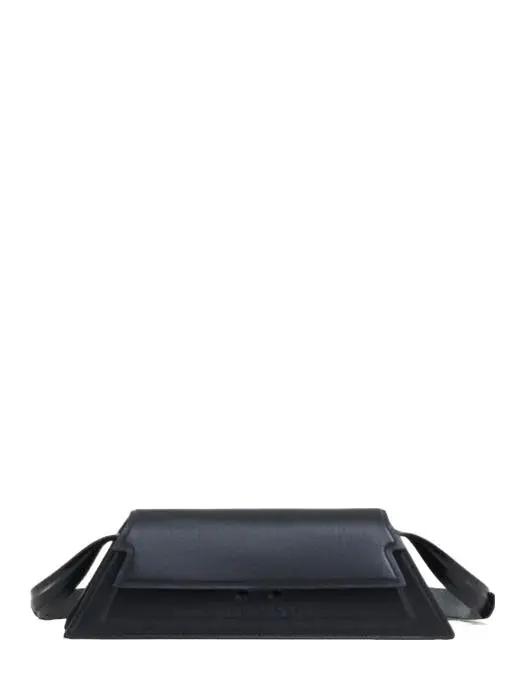 Marni Mini Trunkoise Bag In Smooth Leather - Black