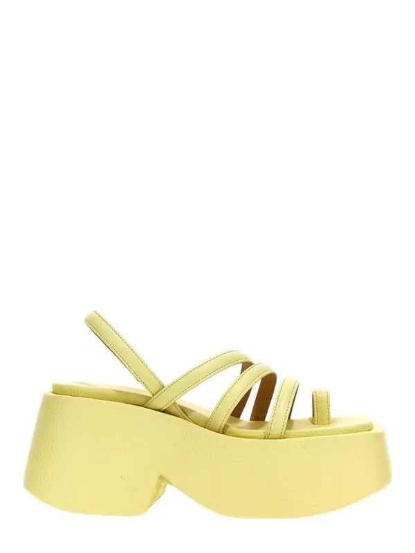 Marsèll Strappy Platform Sandals - Yellow