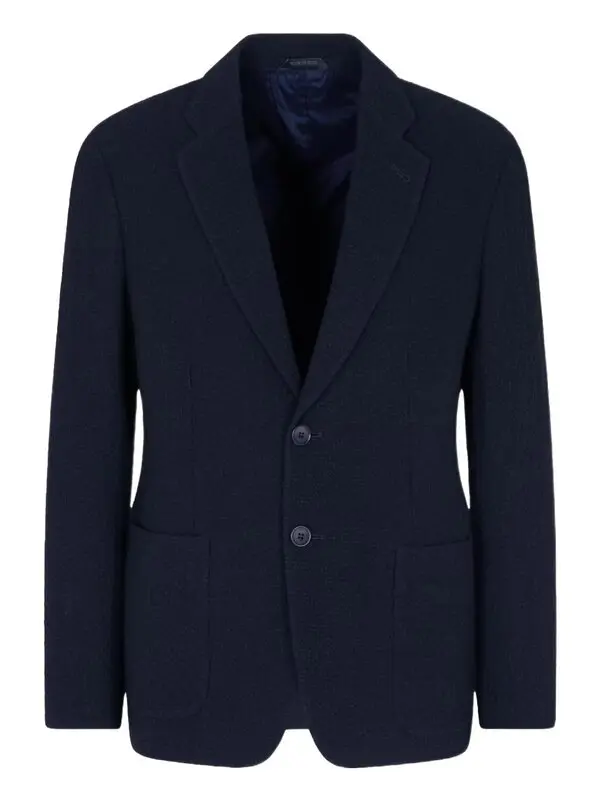Giorgio Armani Single-breasted Blazer - Blue