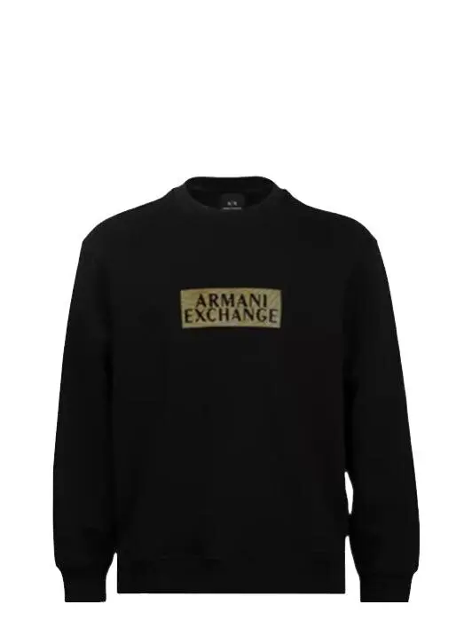 Armani Exchange Crew Neck Sweatshirt - Black
