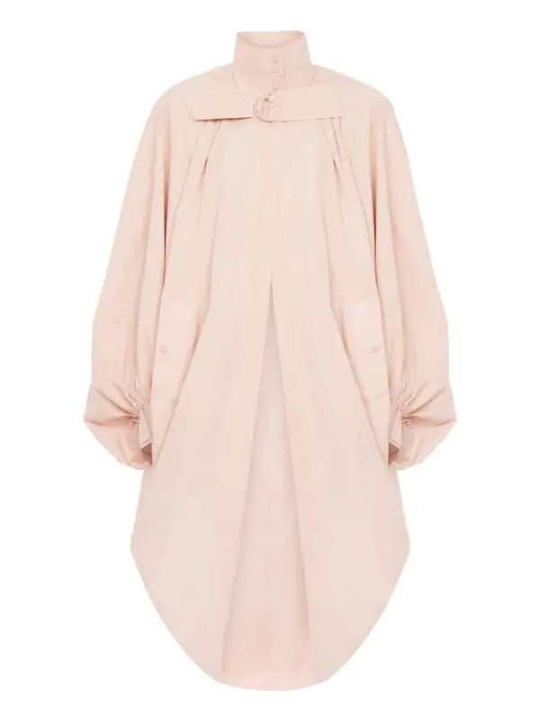 Chloé Oversized High-neck Cape Coat - Soft Pink