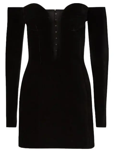 Nina Ricci Mini Corset Dress - Black