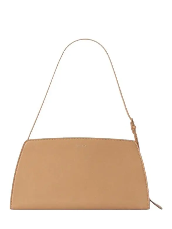 THE ROW Logo Shoulder Bag - Warm Chestnut