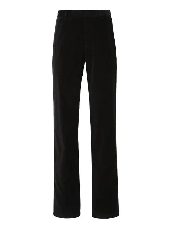 Emporio Armani Straight Leg Trousers - Black