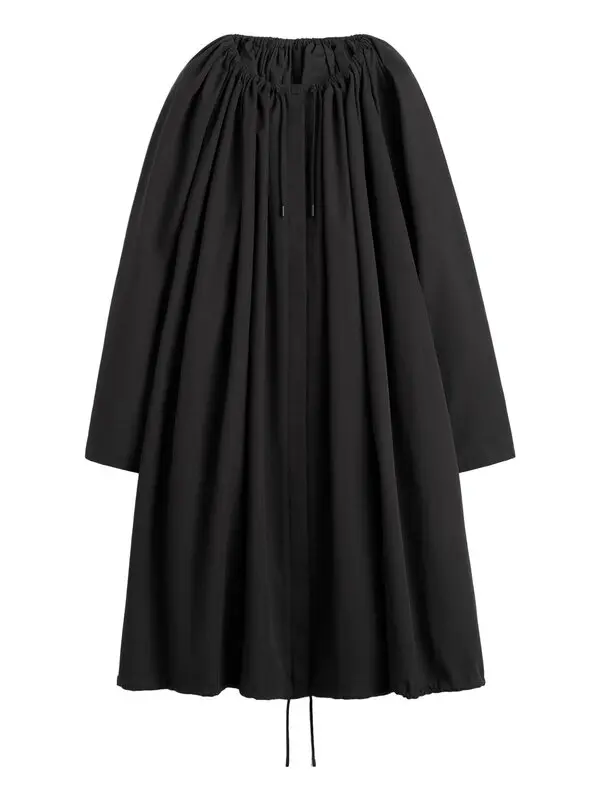 TOTEME Gathered Parachute Coat - Black