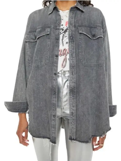 MOTHER The Lazy Sunday Shirt - Dark Gray