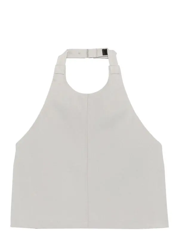 Wardrobe.NYC Halter Neck Backless Top - White