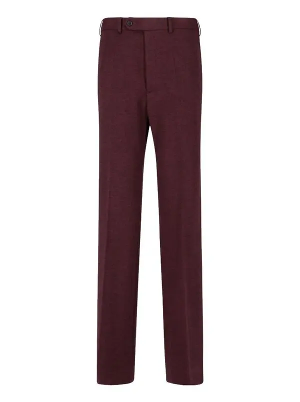 MAISON MARGIELA High-waisted Wide-leg Trousers - Red